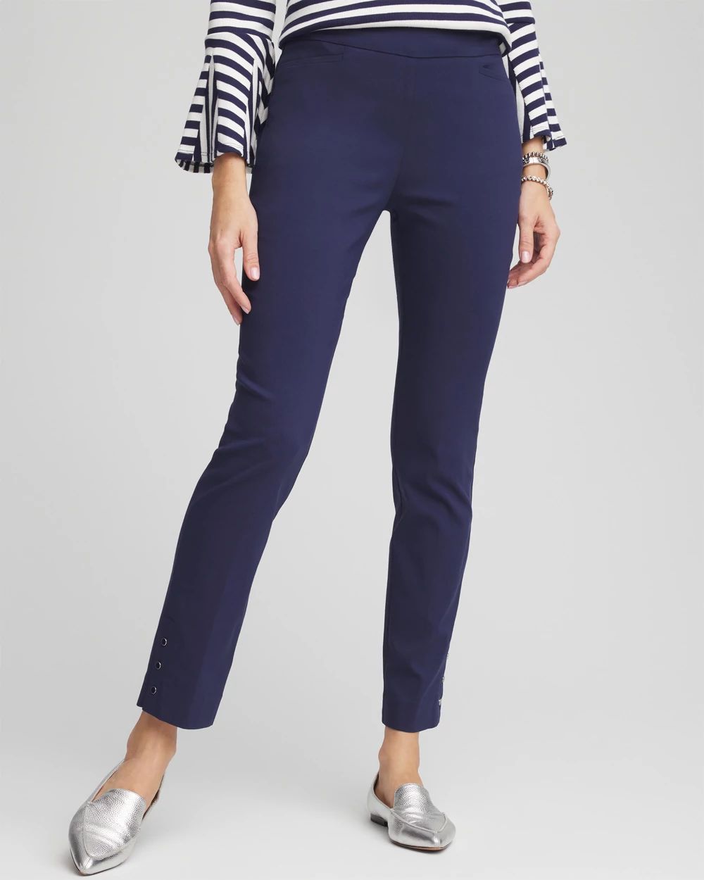 Brigitte™ Pull-On Slim Rivet Ankle Pants | Chico's